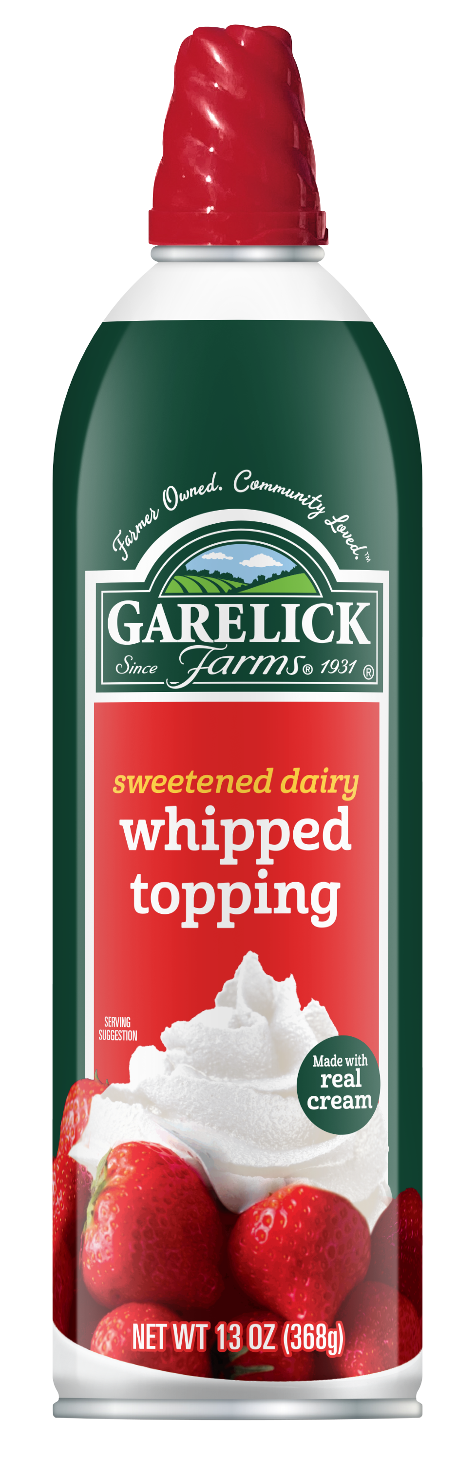 Whipped Dairy Topping Aerosol 13 oz. - Garelick Farms®