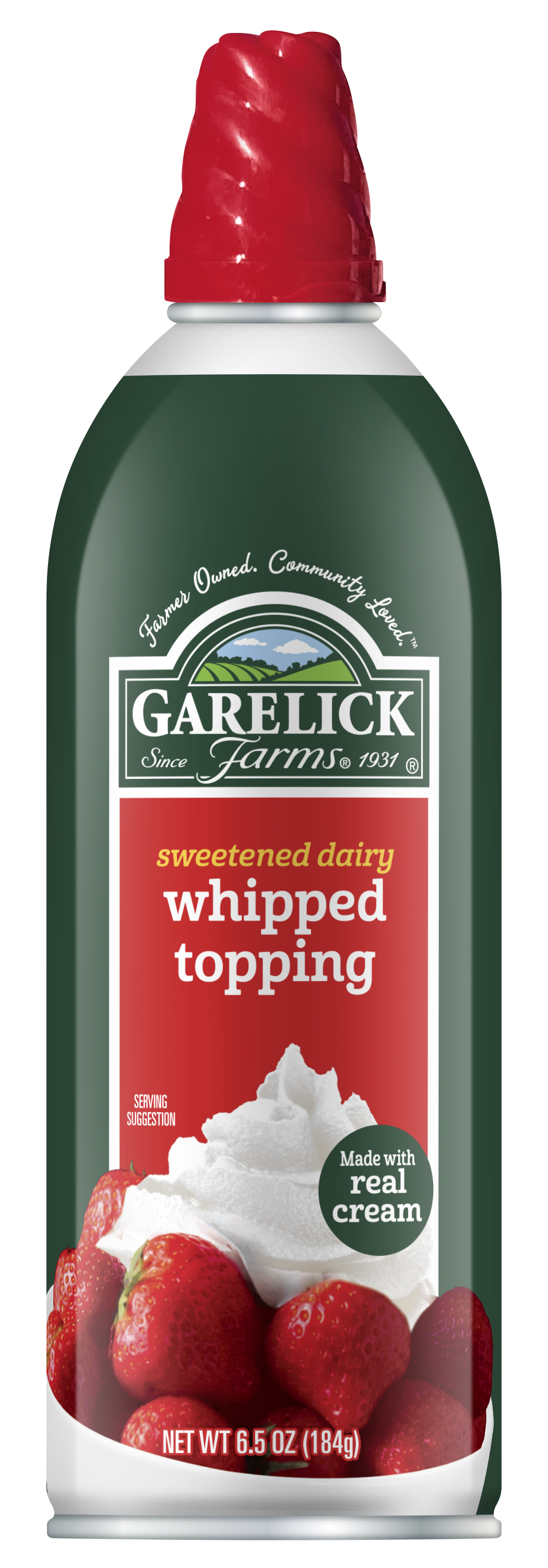 Whipped Dairy Topping Aerosol 6.5 oz. - Garelick Farms®