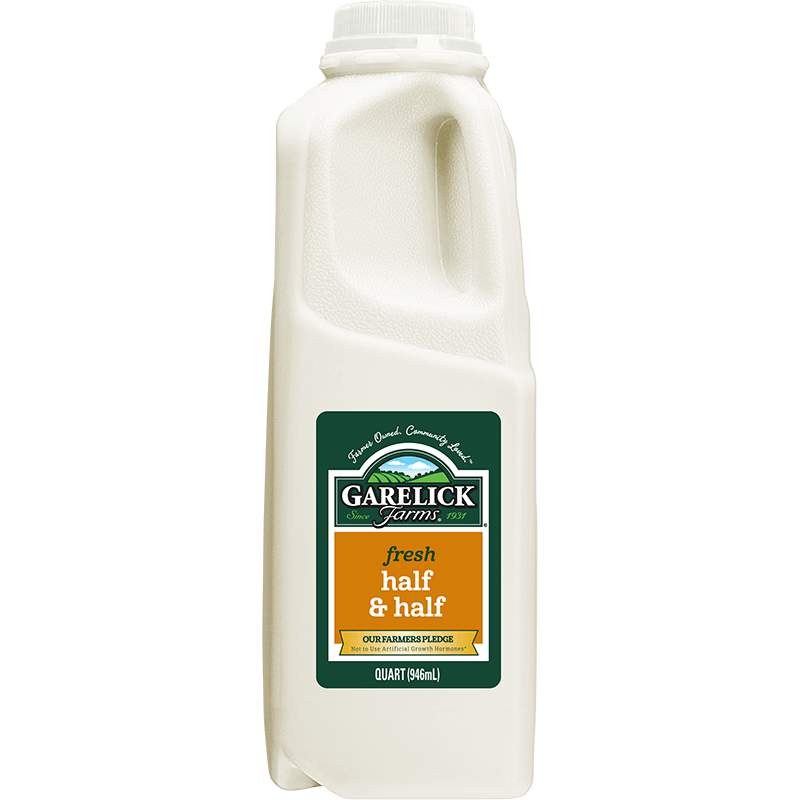 Half & Half Plastic Quart - Garelick Farms®